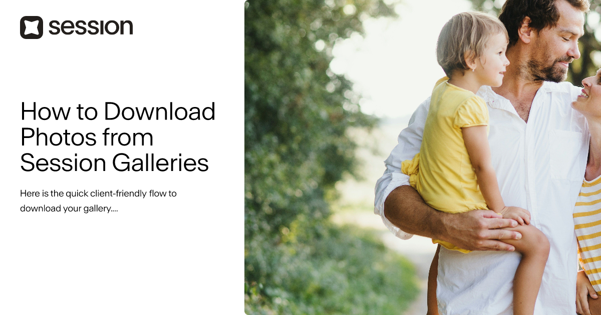How to Download Photos from Session Galleries | Session